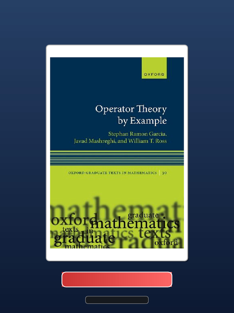 Complete Bundle Operator Theory by Example 1st Edition HQ File | PDF | Multiple Choice | Science