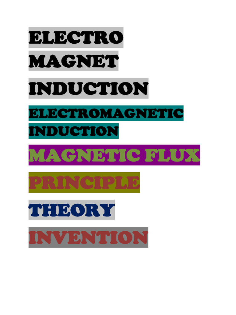 Electro Magnet | PDF