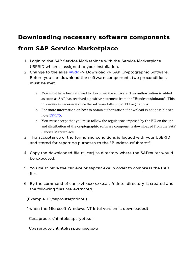 Setting Up SNC Based SAP Router | PDF | Ibm Pc Compatibles | Computer Architecture