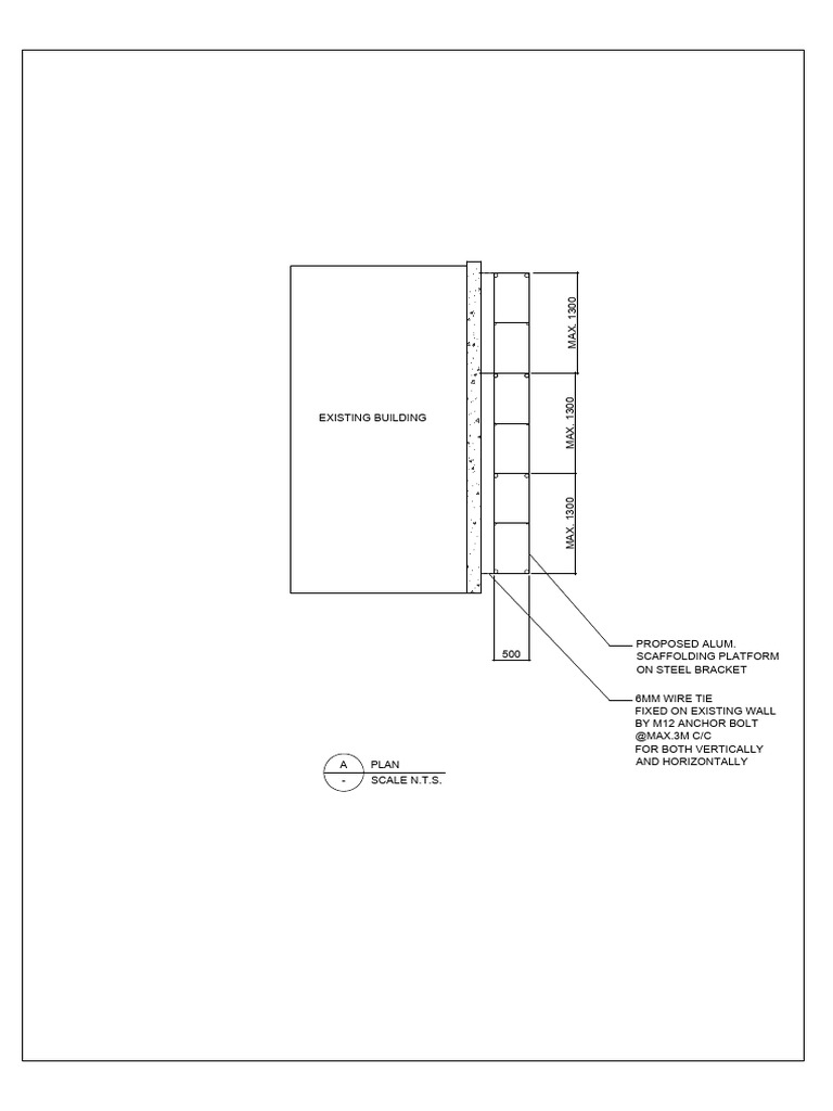Scaffolding Layout Plan Overview | PDF