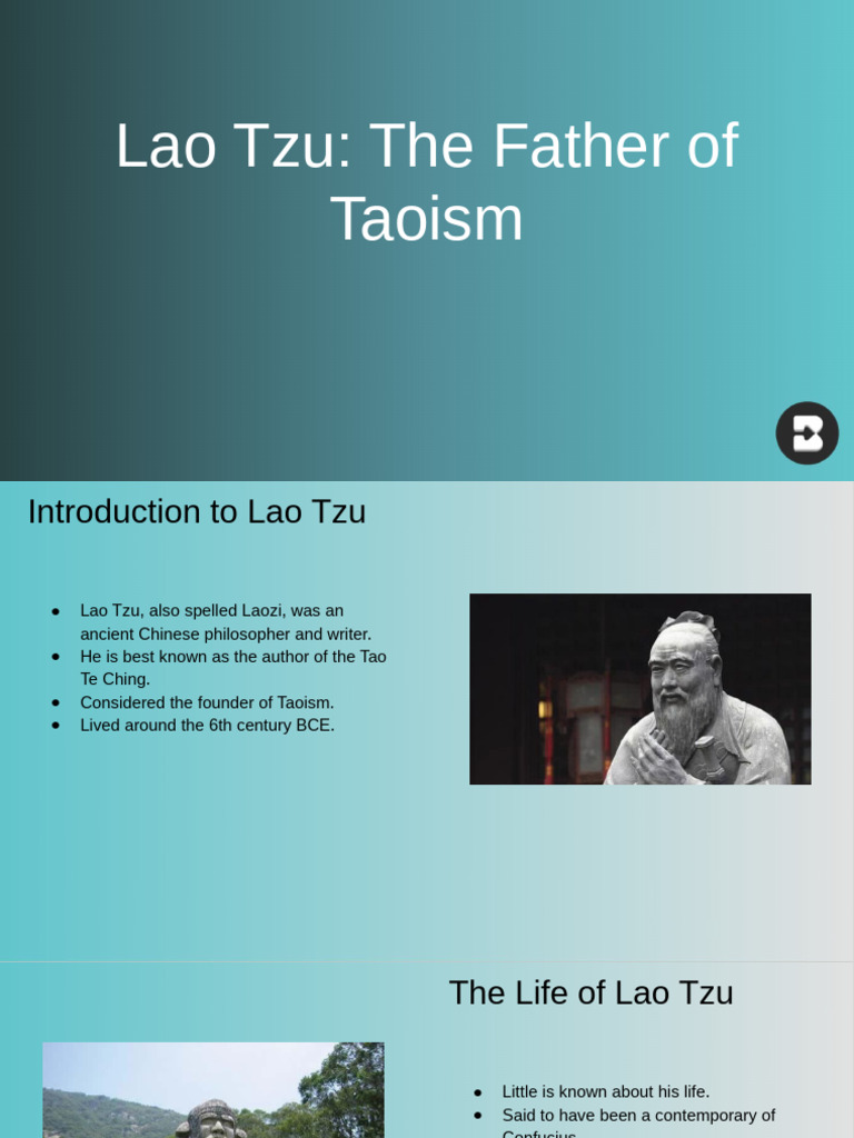 Presentation 12th Grade Lao Tzu | PDF | Laozi | Tao