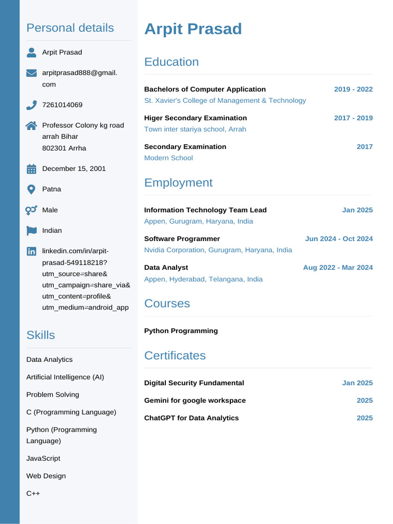 My Updated Resume | PDF