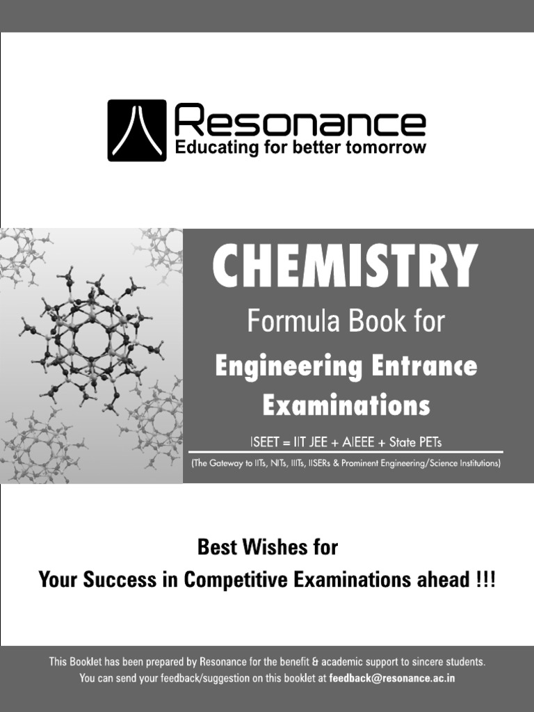 Chemistry All Formula Book 11th & 12th | PDF