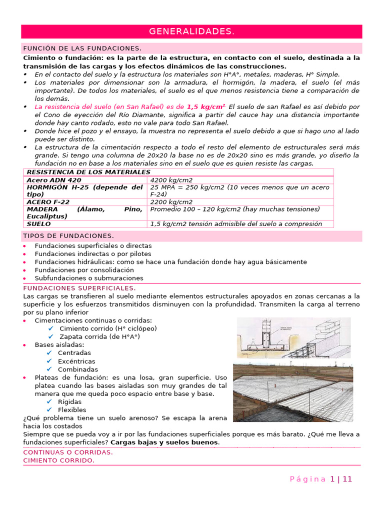01 - Generalidades | PDF | Fundación (Ingeniería) | Fundación profunda