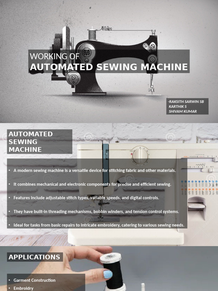 Automated Sewing Machine Overview | PDF