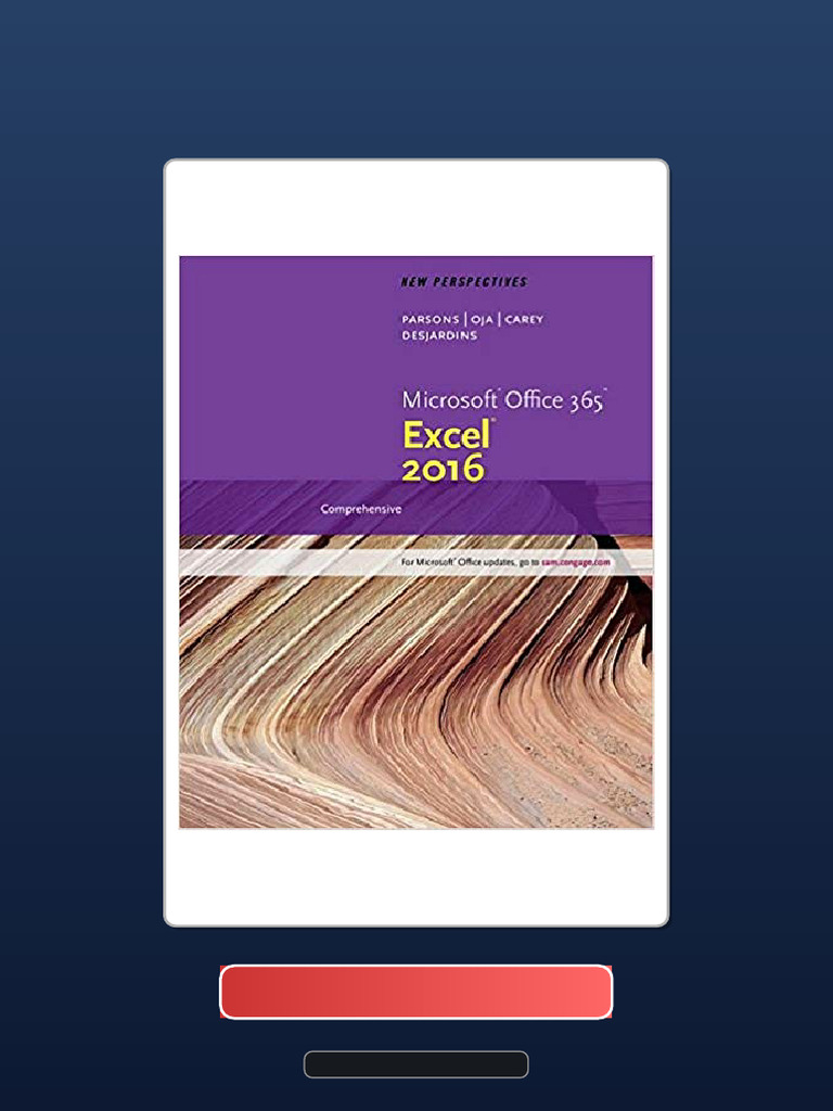 New Perspectives MicrosoftR Office 365 Excel 2016 Comprehensive 1st by Parsons Digital Access ...