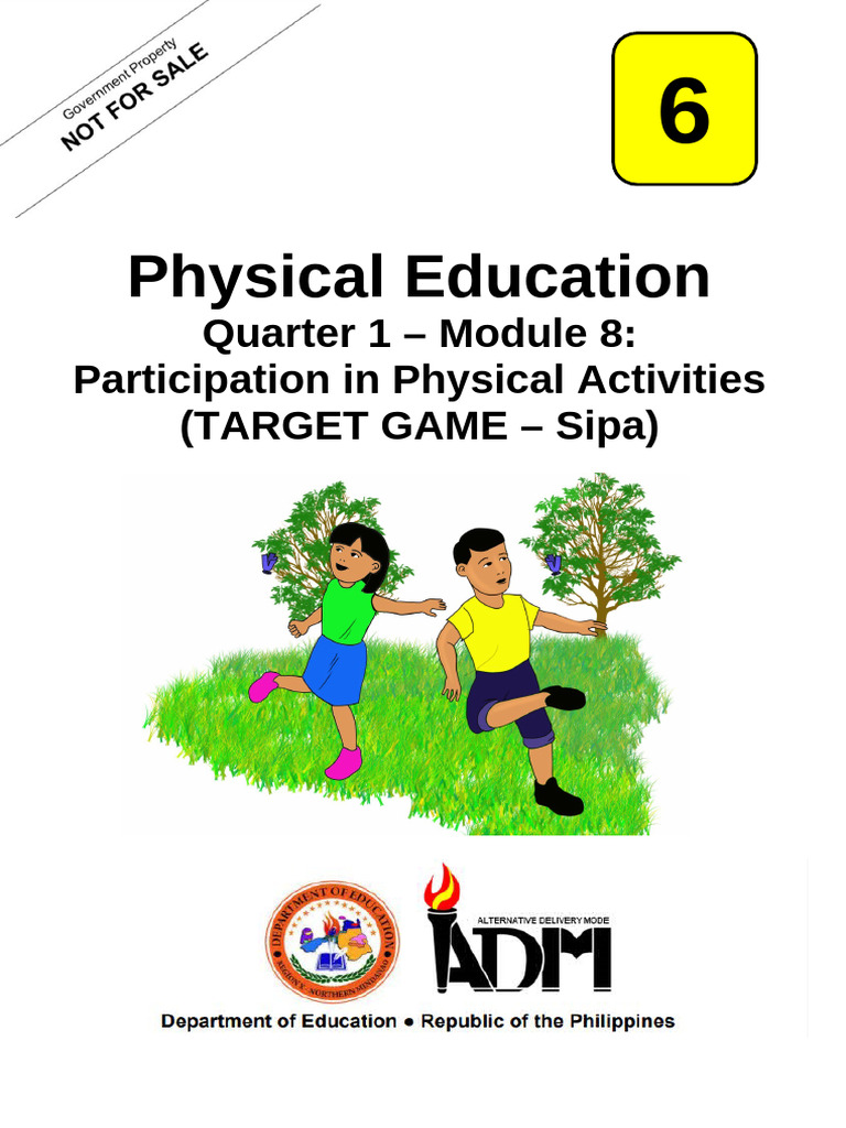 PE6 Q1 Mod8 PlaySipa Version3 | PDF | Anatomical Terms Of Motion