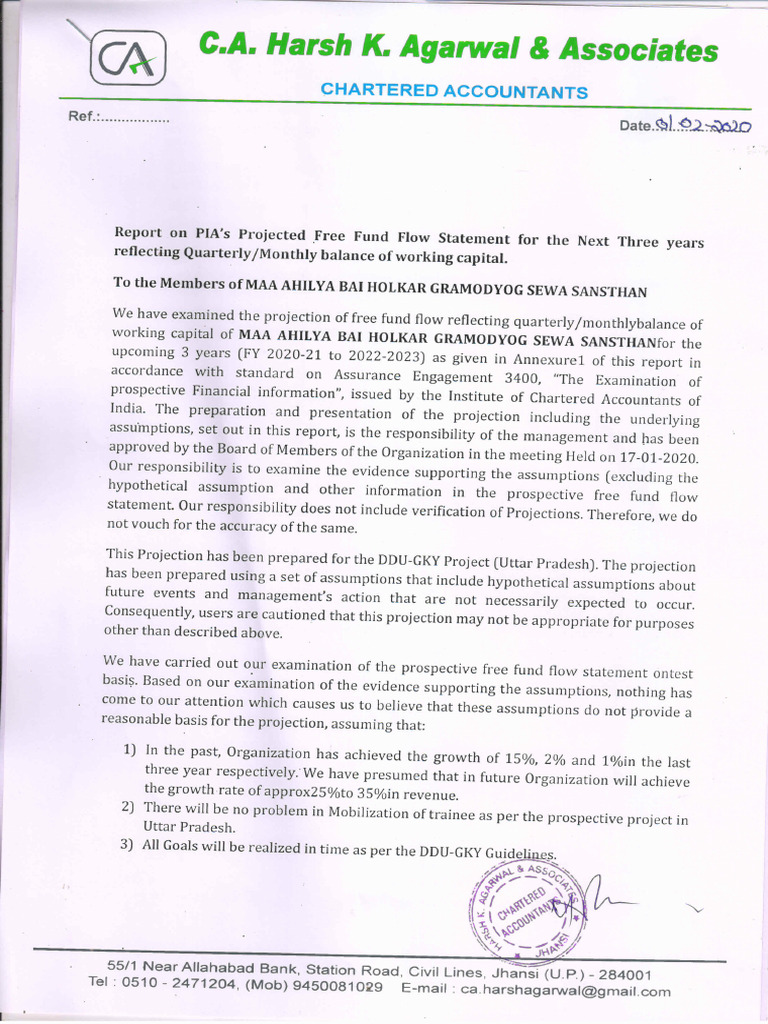 Fund Flow Statement Sample | PDF