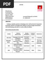 12th Pass Resume Format | PDF