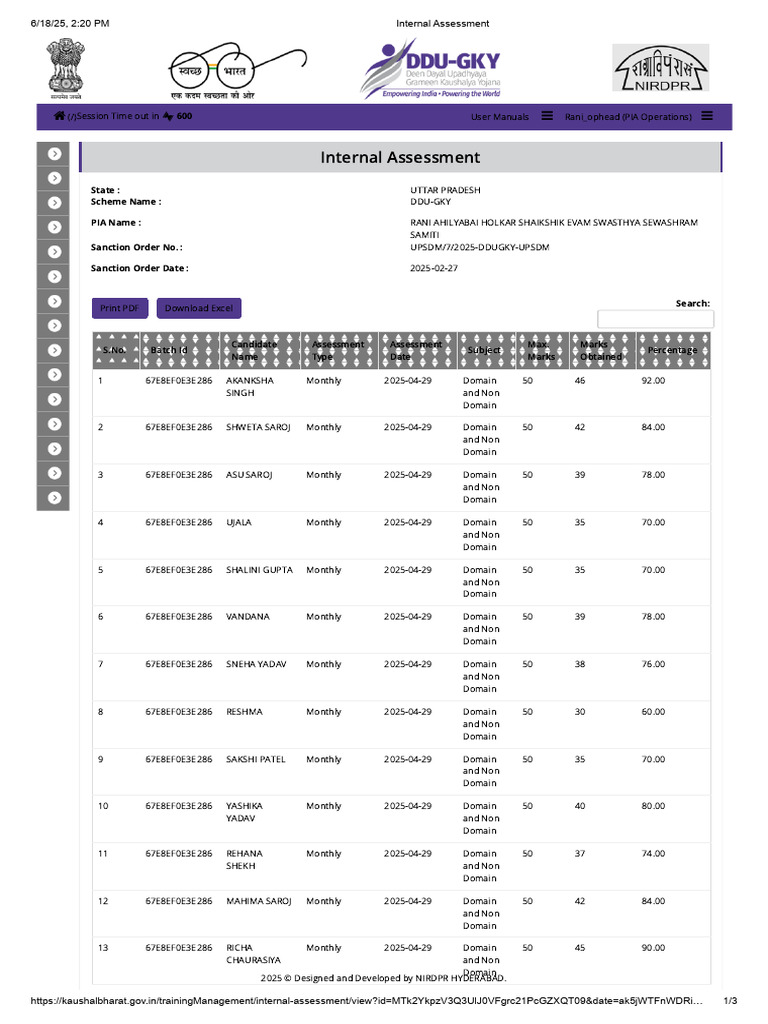 Internal Assessment | PDF