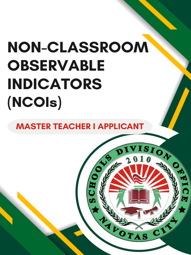 Master Teacher I Ncoi | PDF