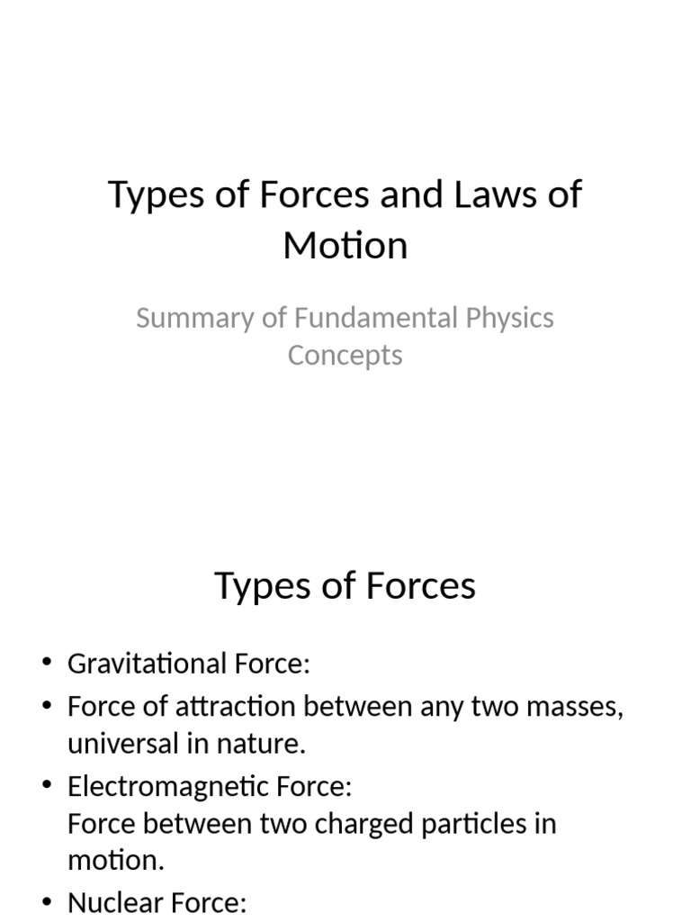 Understanding Contact and Gravitational Forces | PDF