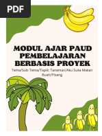 Modul Ajar Tema Buah Pisang untuk TK | PDF | Kesehatan Holistik
