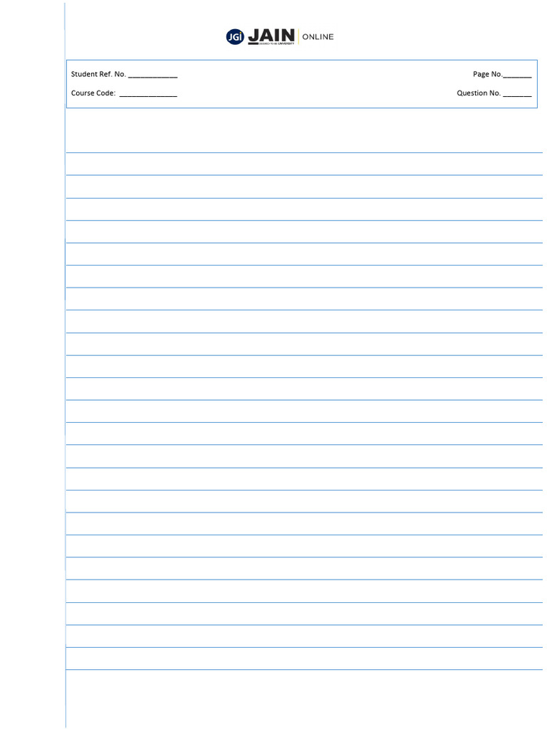 Online Exam Answer Sheet Template | PDF