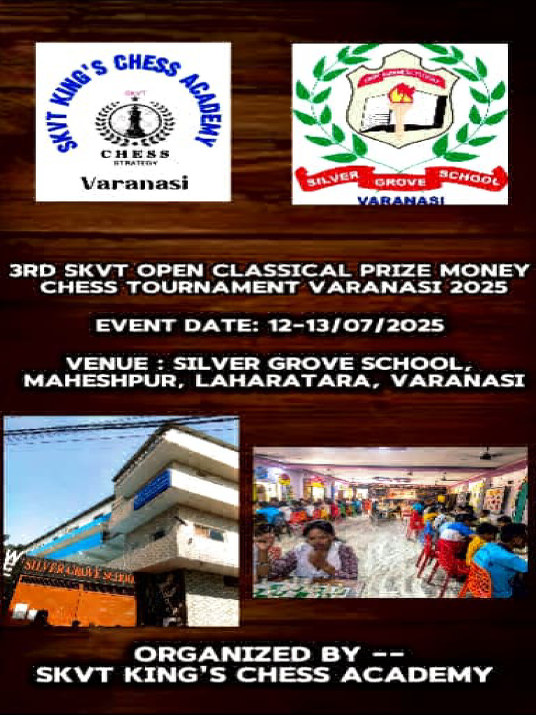 3rd SKVT Open Classical Prize Money Chess Tournament Varanasi 2025 ...