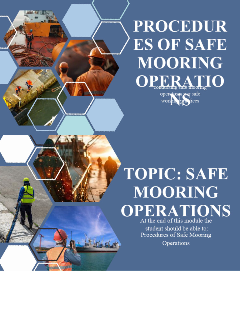Safe Mooring Operations Procedures | PDF | Rope