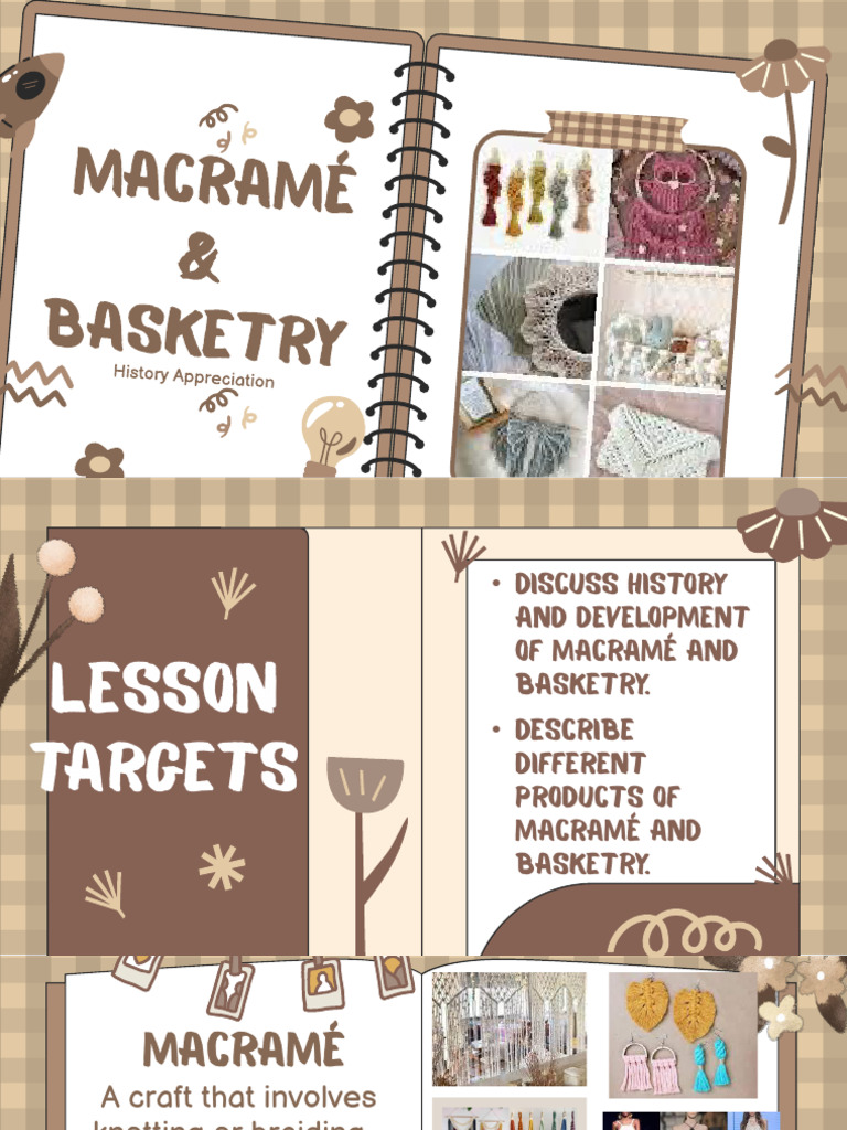 Macrame History Notes | PDF