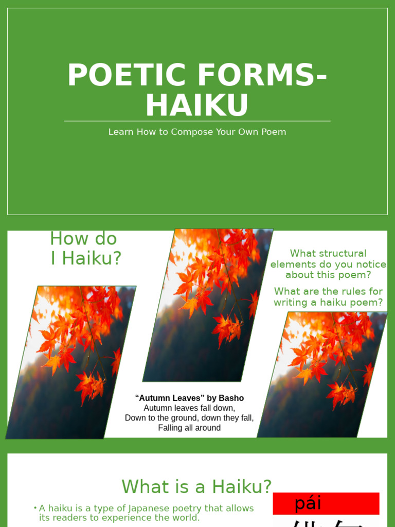 How to Write a Haiku Poem Guide | PDF | Haiku | Poetry