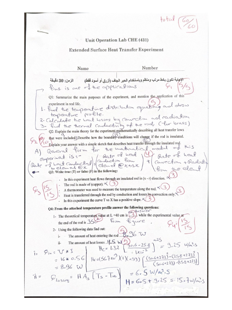 Unit Operation Lab CHE 431 1 | PDF