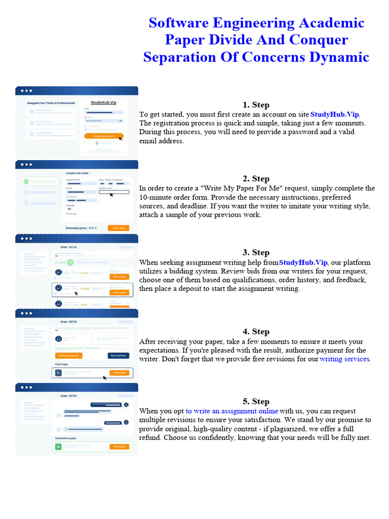Software Engineering Academic Paper Divide and Conquer Separation of ...