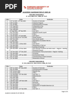 TUT 2026 Academic Calendar Overview | PDF | Academic Term