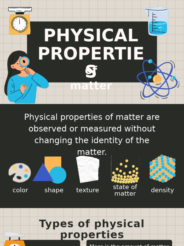 Physical Properties of Matter Presentation in Neutral Illustrated Style ...