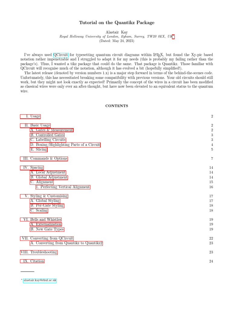 Kay - Tutorial On The Quantikz Package | PDF | Parameter (Computer ...