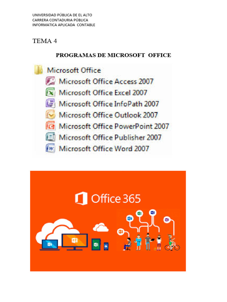 Tema 4 Microsoft Office | PDF | Microsoft Office | Microsoft Word