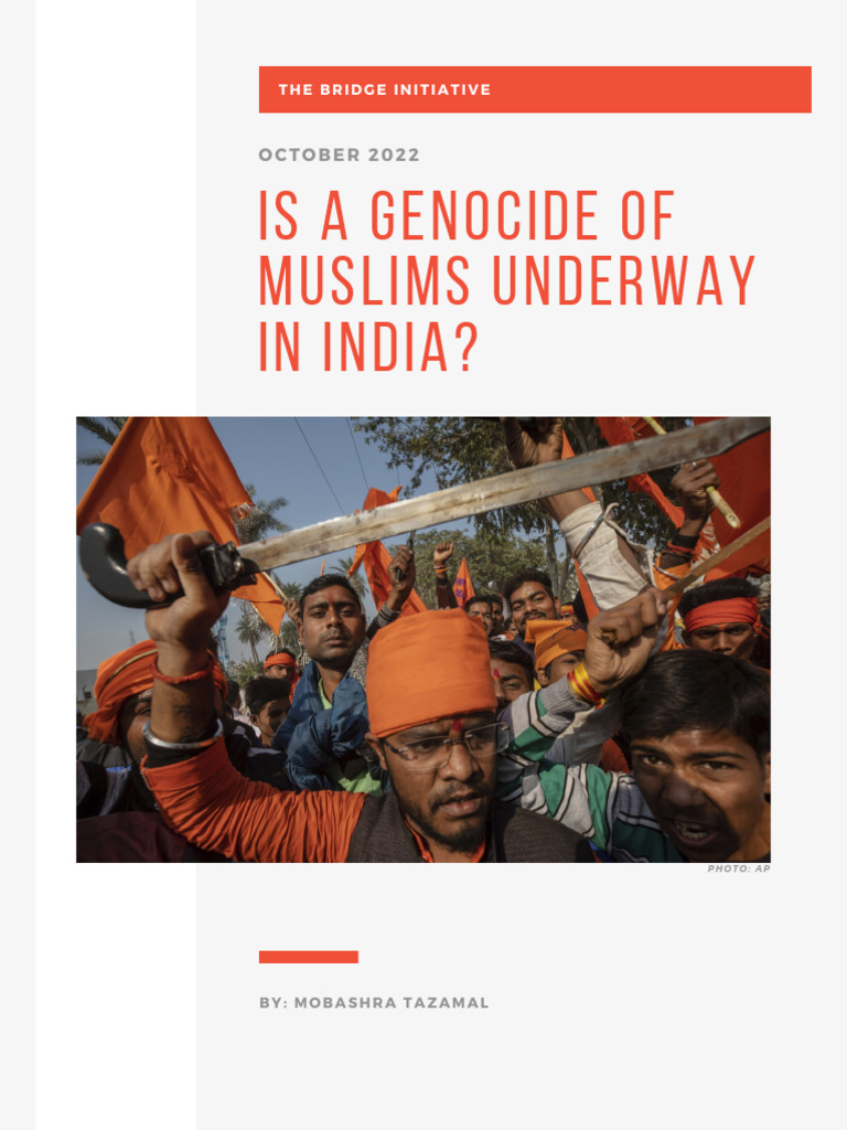 Is A Genocide of Muslims Underway in India | PDF | Islamophobia ...