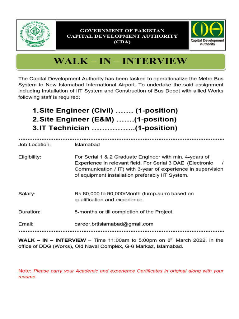 Metro Bus Walkin Jobs | PDF