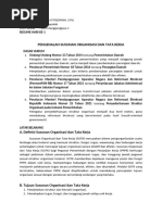 Resume Materi Pengenalan Susunan Organisasi Dan Tata Kerja (Sotk) | PDF