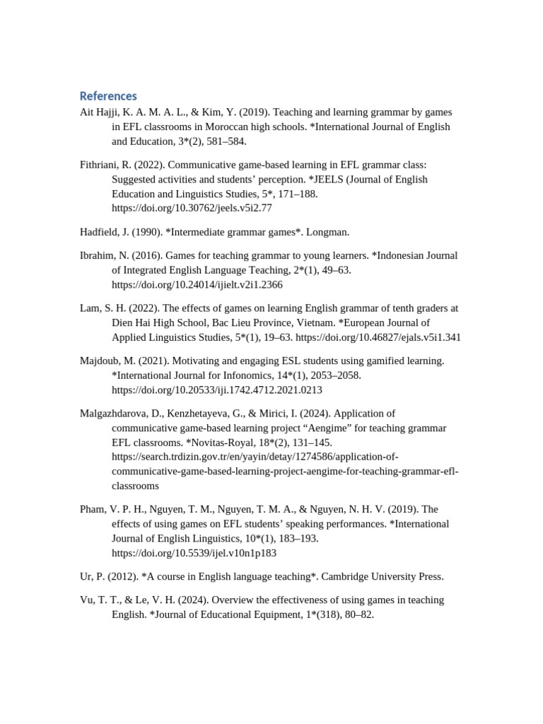 APA7 Reference List | PDF