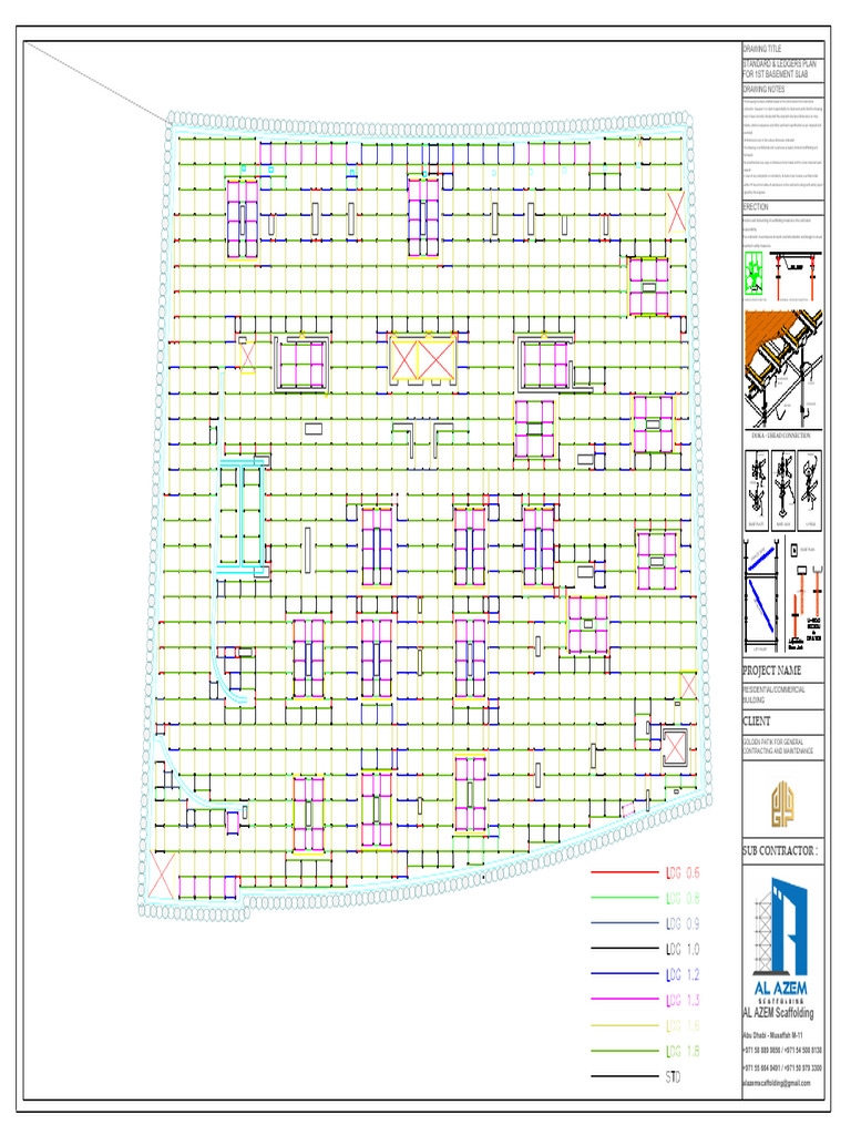 Final Drawings For Basement 1 Floor (Basement 2 Roof) | PDF ...