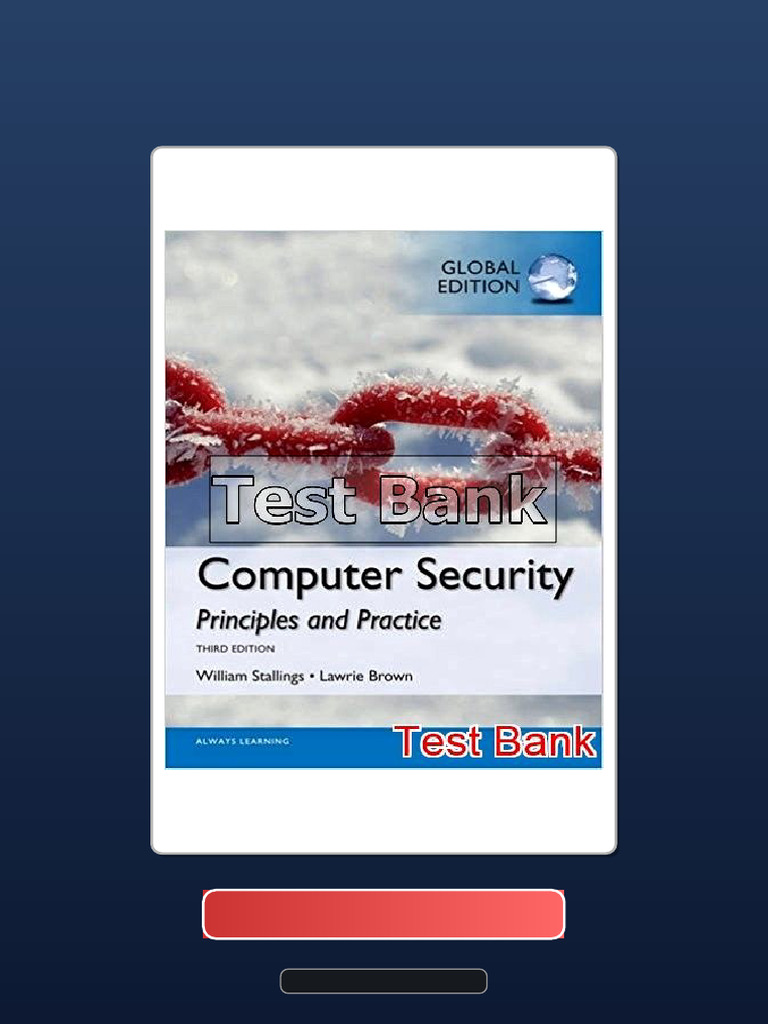 Complete Bundle Computer Security Principles and Practice Global 3rd Edition Stallings | PDF ...