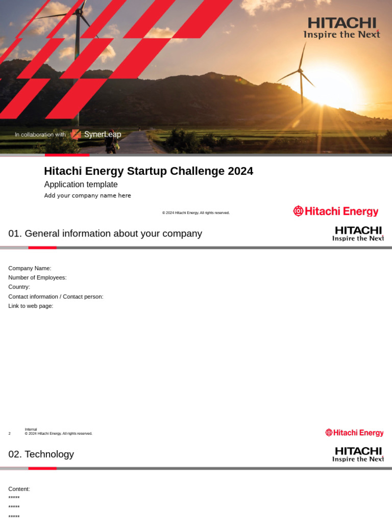 8DBS000003_en_1 Hitachi Energy Startup Challenge 2024 (2) | PDF