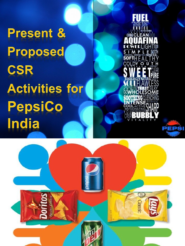 PepsiCo CSR Activities and Proposal For New CSR Activity | PDF | Water ...