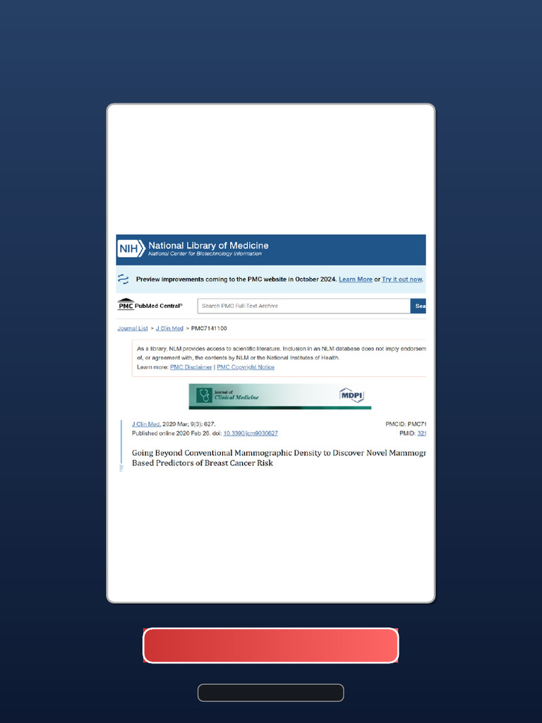 Complete Bundle Going Beyond Conventional Mammographic Density to ...