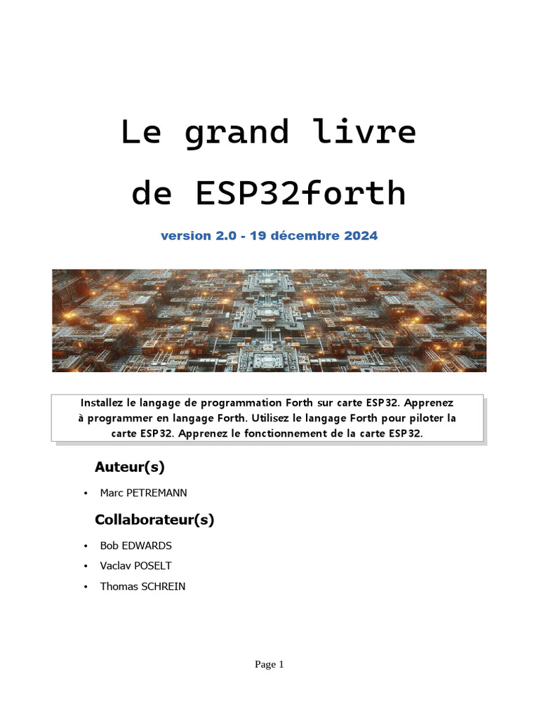 Programmation Forth sur ESP32 | PDF | Compilateur | Langage de ...