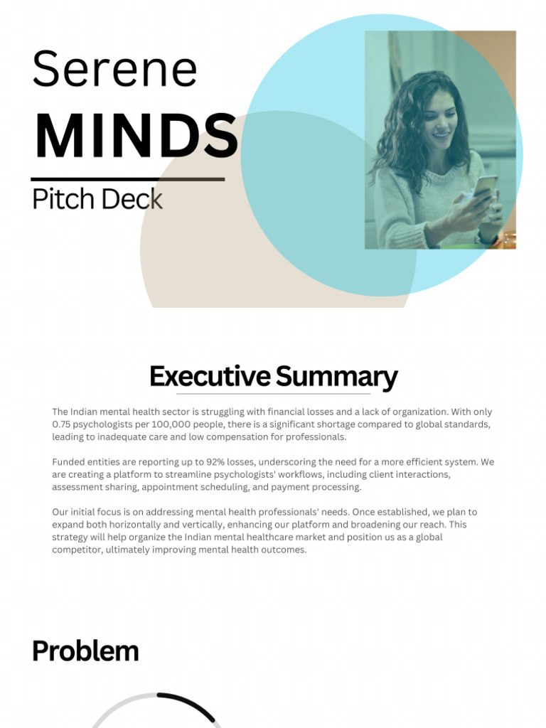 Serene Minds - Final - Pitch Deck | PDF