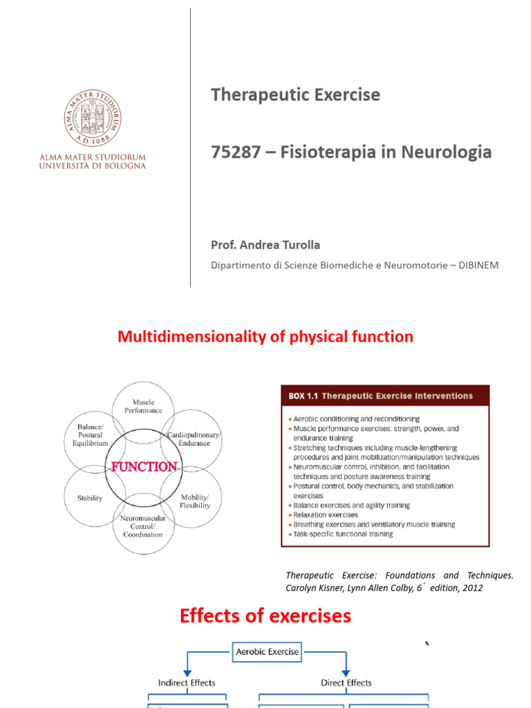 Therapeutic Exercise in Neurological Rehab | PDF | Motor Control ...
