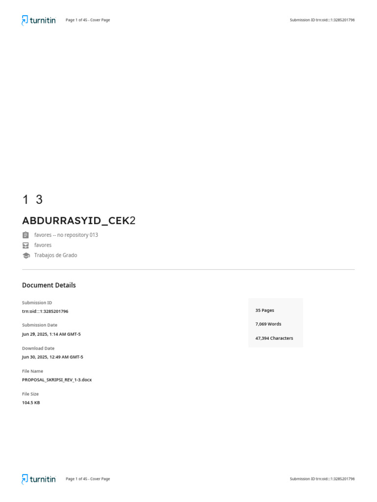 Abdurrasyid Cek2 | PDF