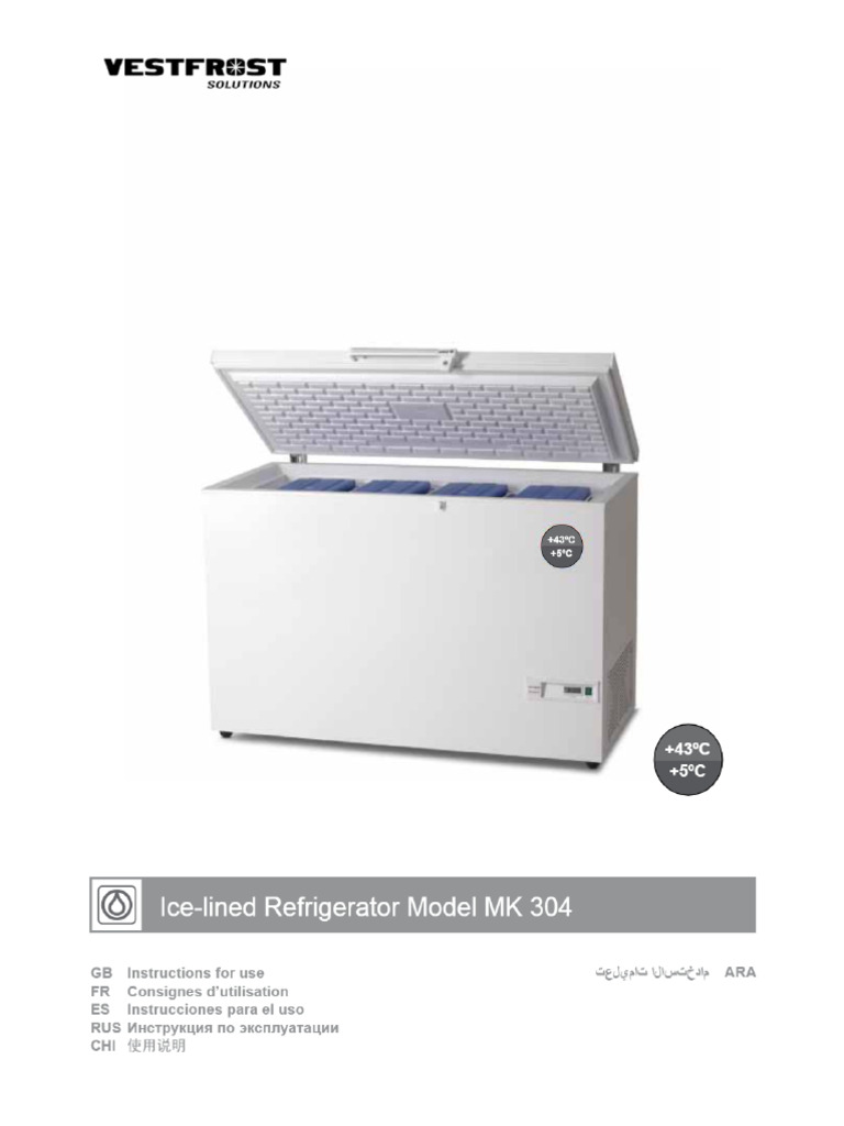 Vestfrost MK 304 Instrucciones de Operación - Manualzz | PDF