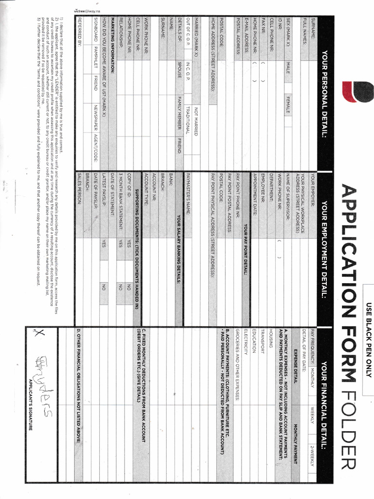 Pioneer Form | PDF