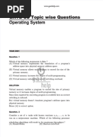 All OS Questions GATE CS2025 | PDF | Process (Computing) | Operating System