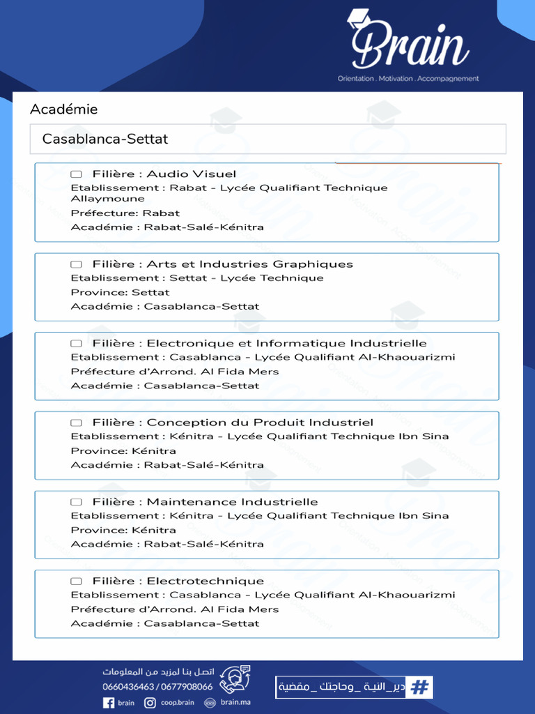 Bts Casablanca Settat | PDF