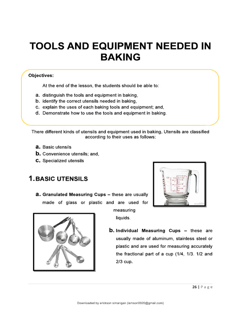 Basic Baking Midterm | PDF