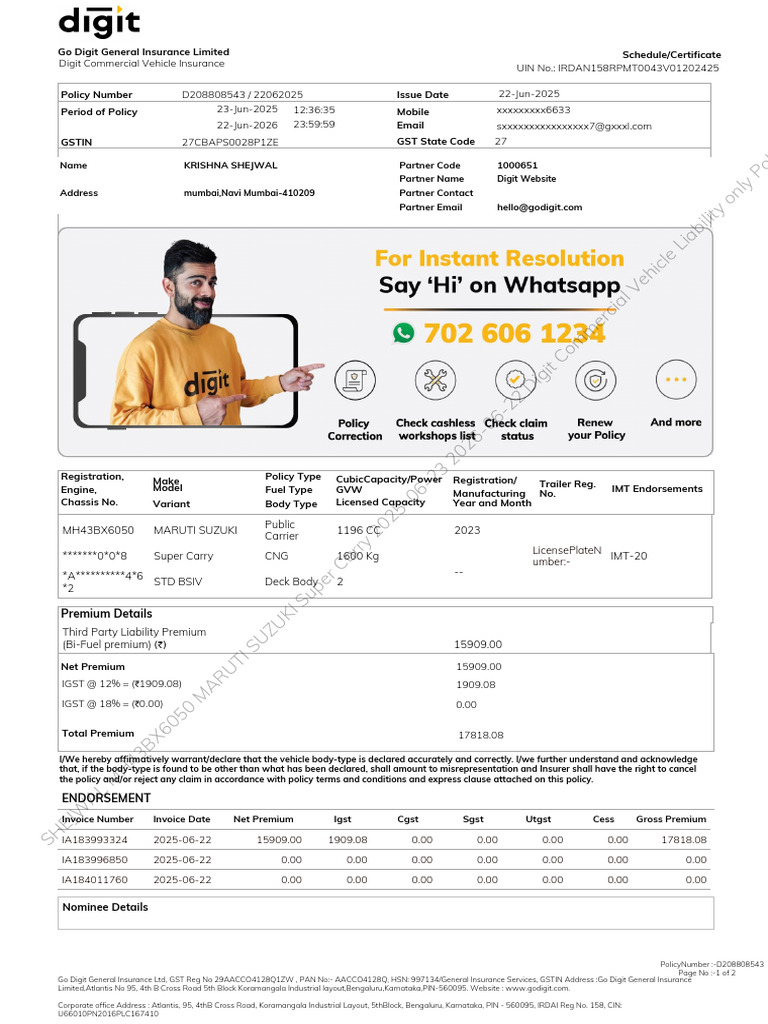 DG 20302CVTP Schedulesc D208808543 D208808543 1750592980132 | PDF ...