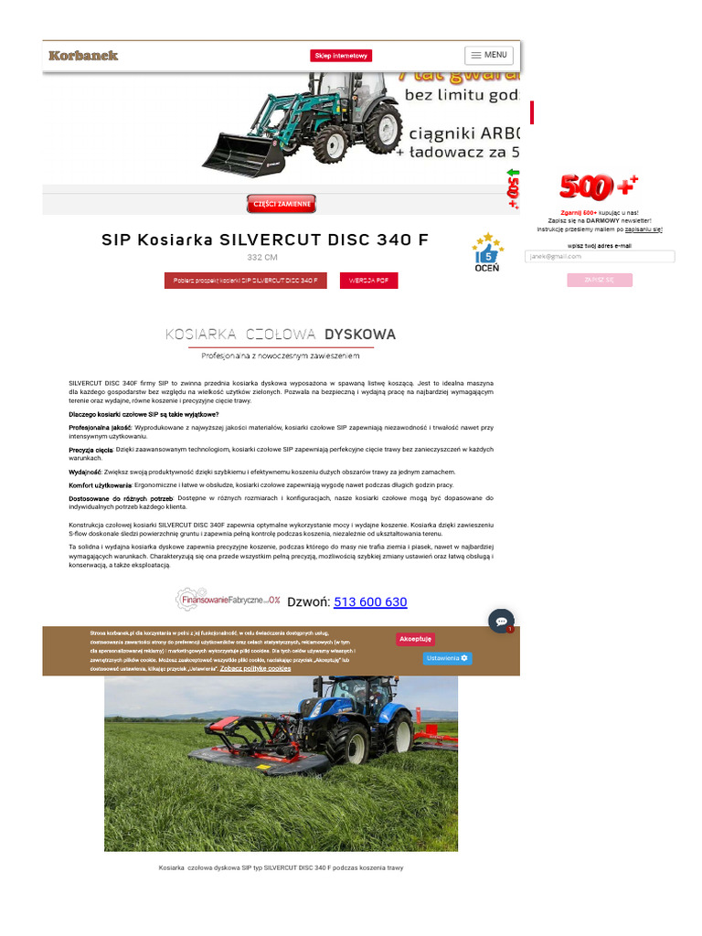 Kosiarki Silvercut Disc 340 F | PDF