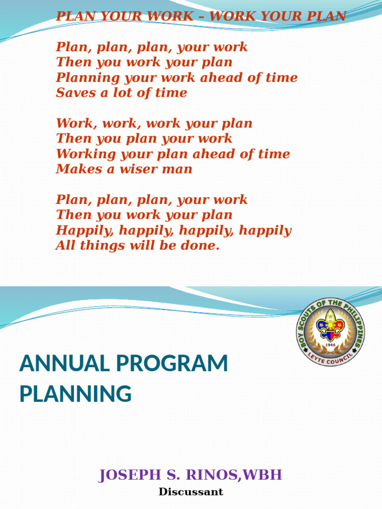 Crafting Scouting Annual Program Plan | PDF