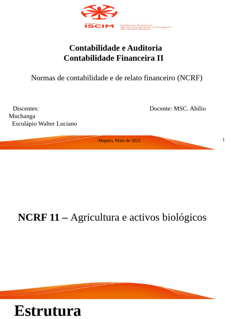 NCRF 11: Ativos Biológicos na Contabilidade | PDF